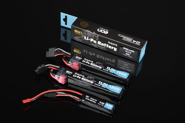 GATE EON Series Li-Po Battery 1500 mAh 11.1V 35C T-PLUG + G-TECH – GATE ...